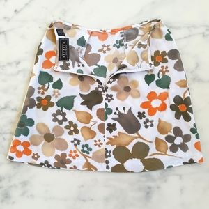 Express | Skirts | Nwot Vintage Express 0 Rayon Mini Skirt With Multi ...